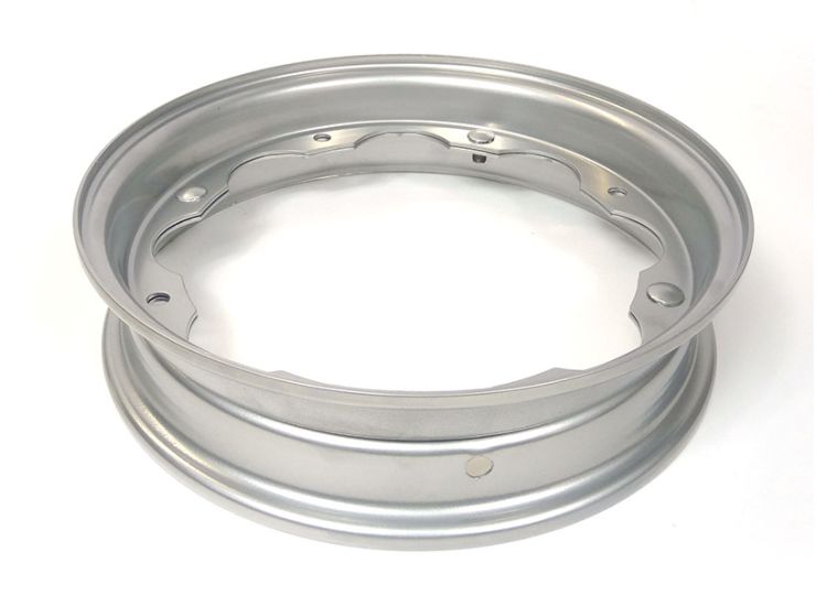 Lambretta Wheel rim, split type, steel painted Silver, bgm