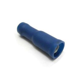 Connector, Female bullet, 4mm Blue (electrical)