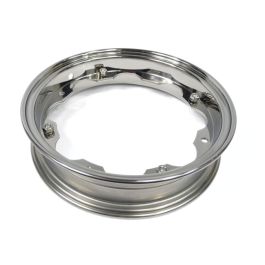 Lambretta Wheel rim, split type, polished, stainless steel, bgm